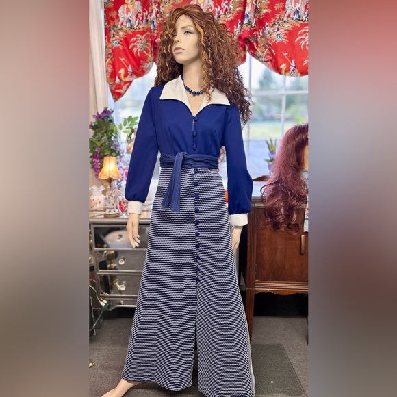 Vintage | Dresses | Jennifer Gee True Vintage Maxi Dress Union Made In ...